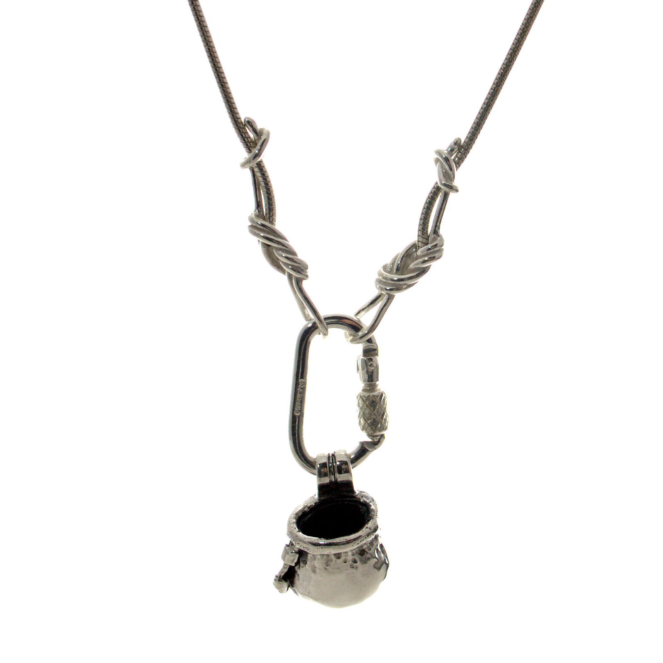 Climbers Chain Necklace & Optional Pendants - Rock Climbing Jewelry