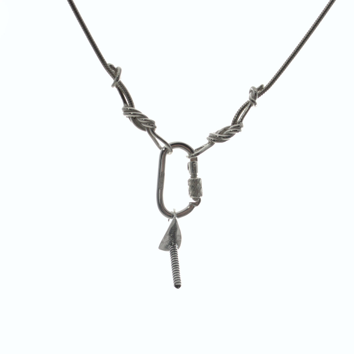 Climbers Chain Necklace & Optional Pendants - Rock Climbing Jewelry