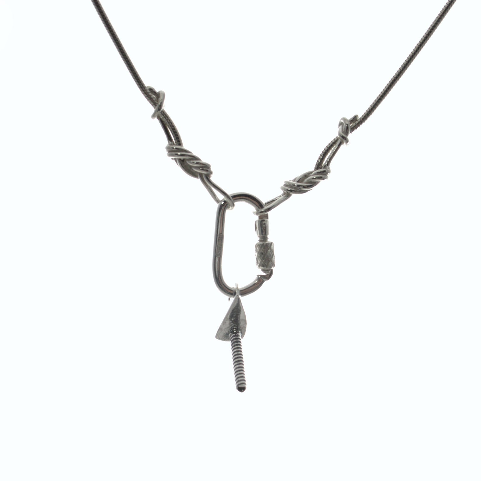 Climbers Chain Necklace & Optional Pendants - Rock Climbing Jewelry