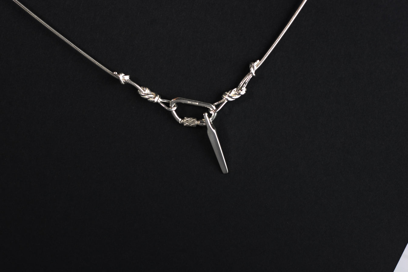 Climbers Chain Necklace & Optional Pendants - Rock Climbing Jewelry